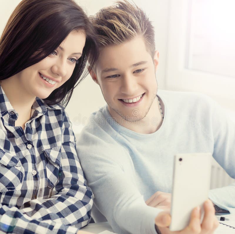 Boy and Girl Taking Selfie on a Lesson at School Stock Image - Image of ... Boy and Girl Taking Selfie on a Lesson at School Stock Image - Image of ...