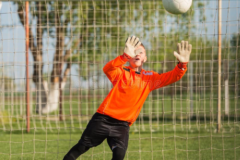 Boy Goalkeeper Defends Stock Photos - Free & Royalty-Free Stock Photos ...