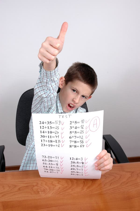 Student with F grade stock photo. Image of grade, study - 11588720