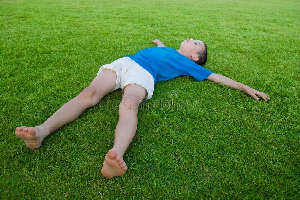 Boy on grass stock image. Image of childhood, child, outdoors - 8692165