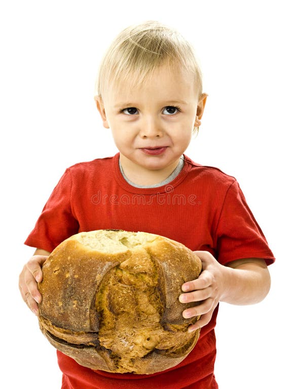 Boy with great bread stock photo. Image of bread, meal - 22747130