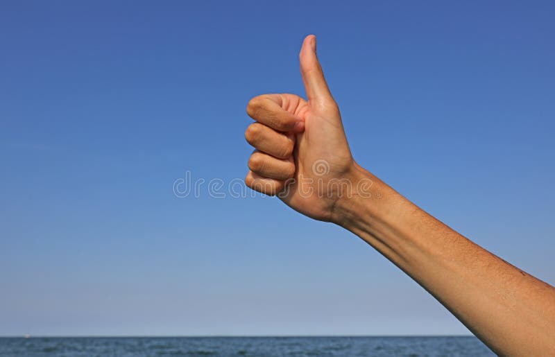Boy Hand with Thumb Up Symbol of Ok Okay Stock Image - Image of okay ...
