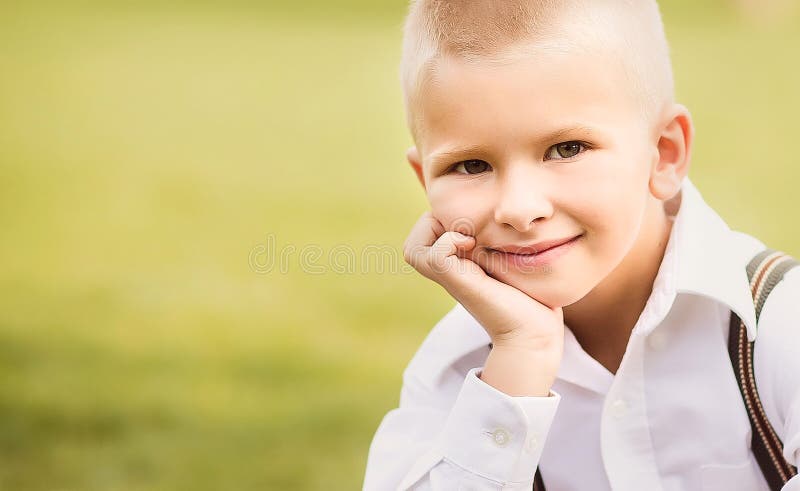 The BOY HAPPY with Big Beautiful Eyes Stock Photo - Image of snow ...