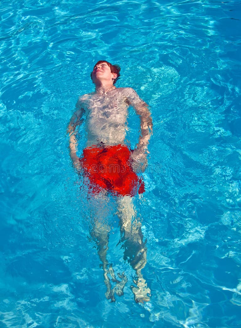 Teenage Boy Swimming Backstroke Stock Photos - Free & Royalty-Free ...