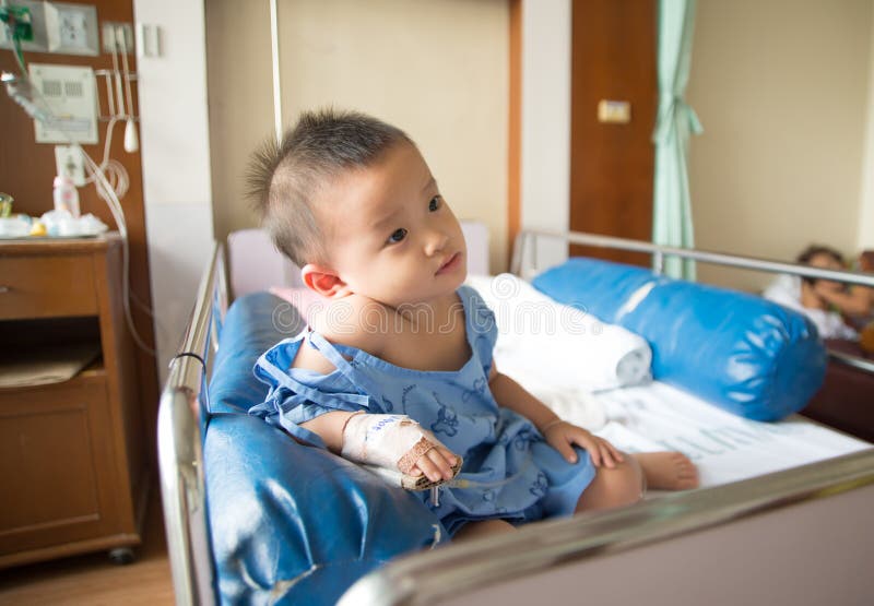 A boy has got sick. stock image. Image of lying, care - 98056525