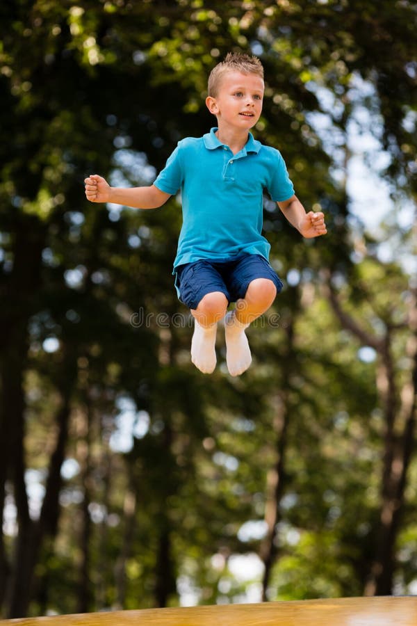 Boy Having Fun at Playground Stock Photo - Image of playing, children ...