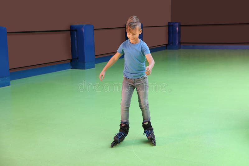Tween boy rollerblading stock photo. Image of lifestyle - 11196100