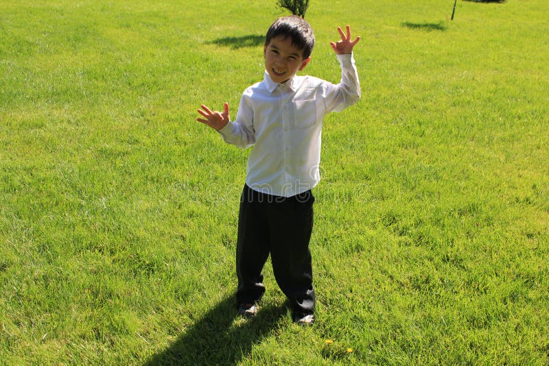 Boy having a rest stock image. Image of garden, sleep - 16570217