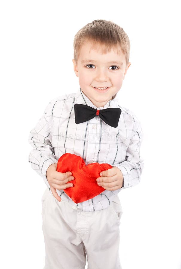 Boy with a heart stock image. Image of happiness, heart - 28887677
