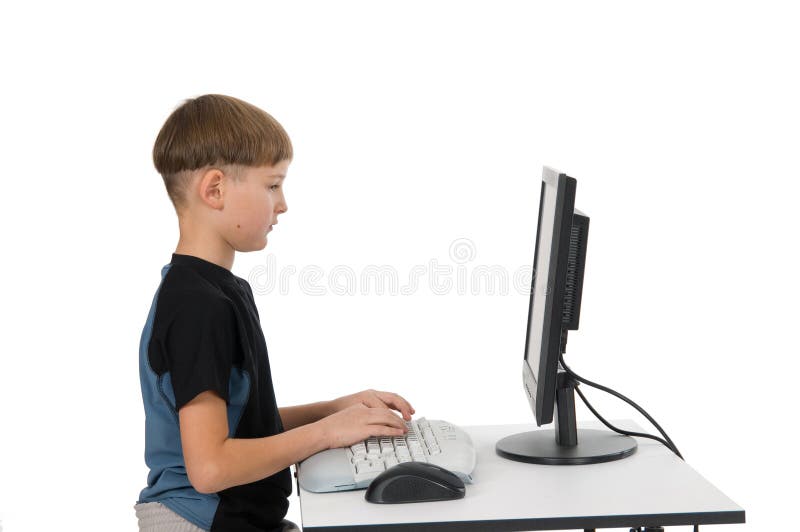 Boy On His Computer Picture. Image: 3877997
