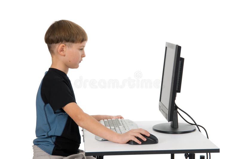 Boy On His Computer Picture. Image: 3878038