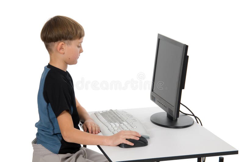 Boy On His Computer Picture. Image: 3878076