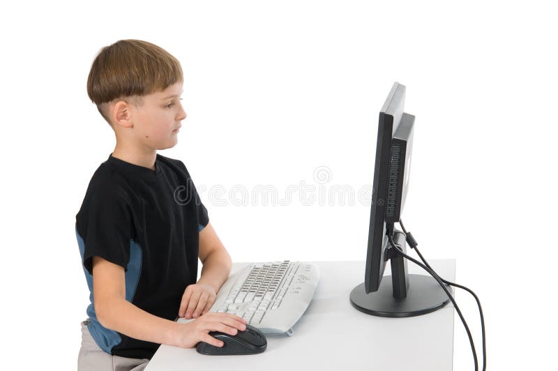 Boy On His Computer Picture. Image: 3878115