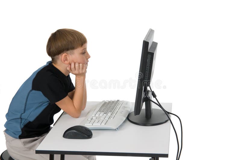 Boy On His Computer Picture. Image: 3878135