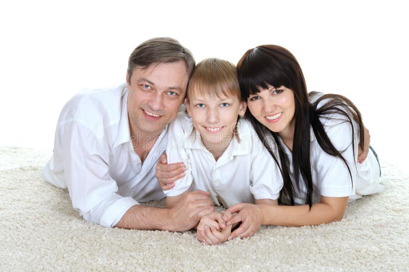 Boy and his parents stock photo. Image of junior, cheerful - 60008108