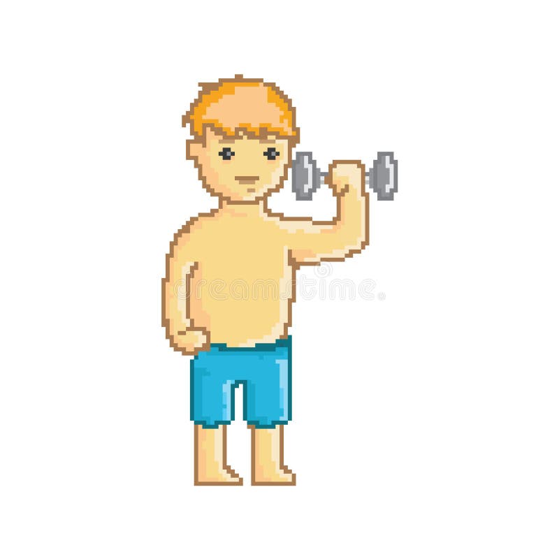 Pixelated Workout Stock Illustrations – 29 Pixelated Workout Stock ...