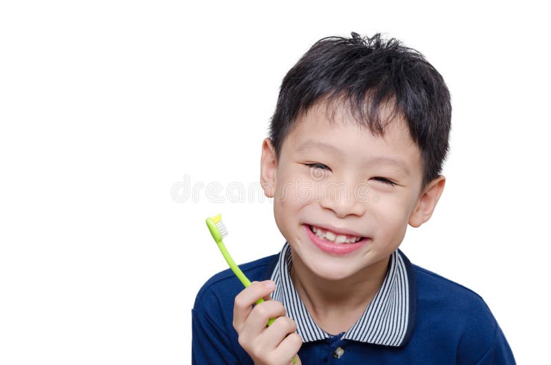 Child brushing teeth stock image. Image of brushing, clean - 35125927