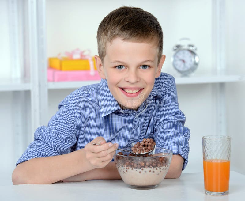 Boy at Home stock image. Image of looking, brown, close - 41359817