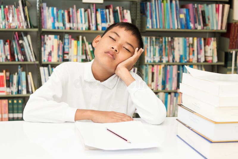 Boy and homework. stock photo. Image of problem, library - 84459794