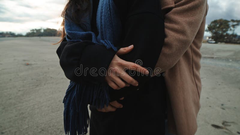 Boy Hug from Back His Girlfriend at Beach Stock Photo - Image of couple ...