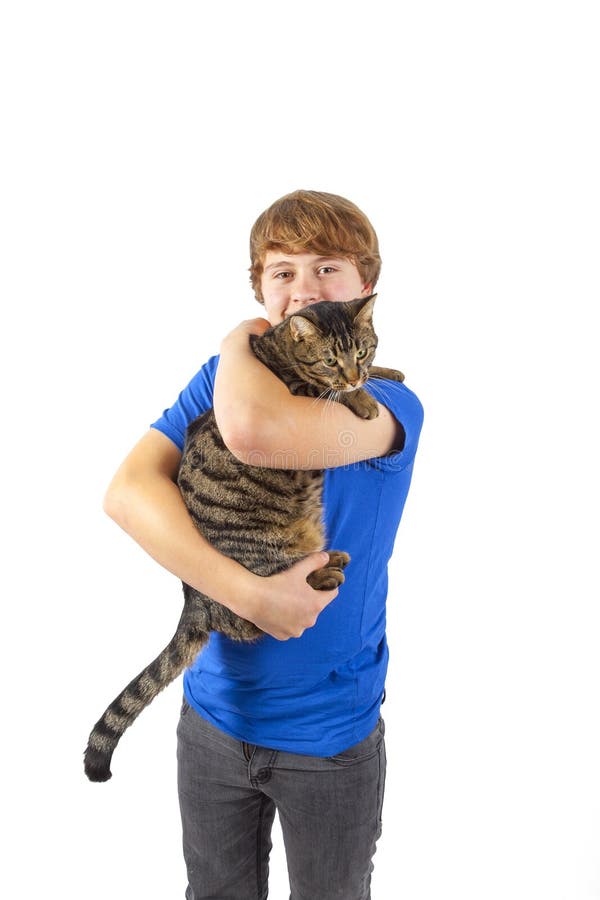318 Boy Hugging Pet Cat Stock Photos - Free & Royalty-Free Stock Photos ...
