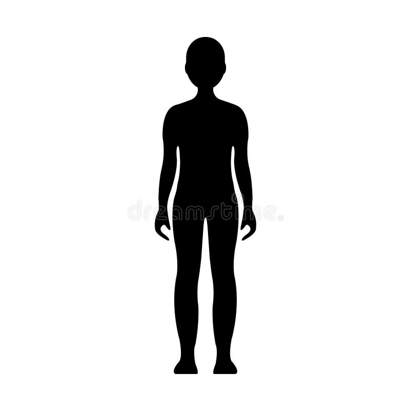 Human Front Side Silhouette With Medical Mask Icon Isolated On White