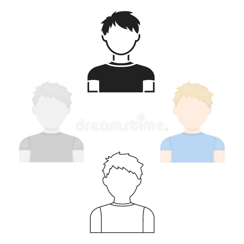 Boy Icon Cartoon. Single Avatar,peaople Icon from the Big Avatar ...