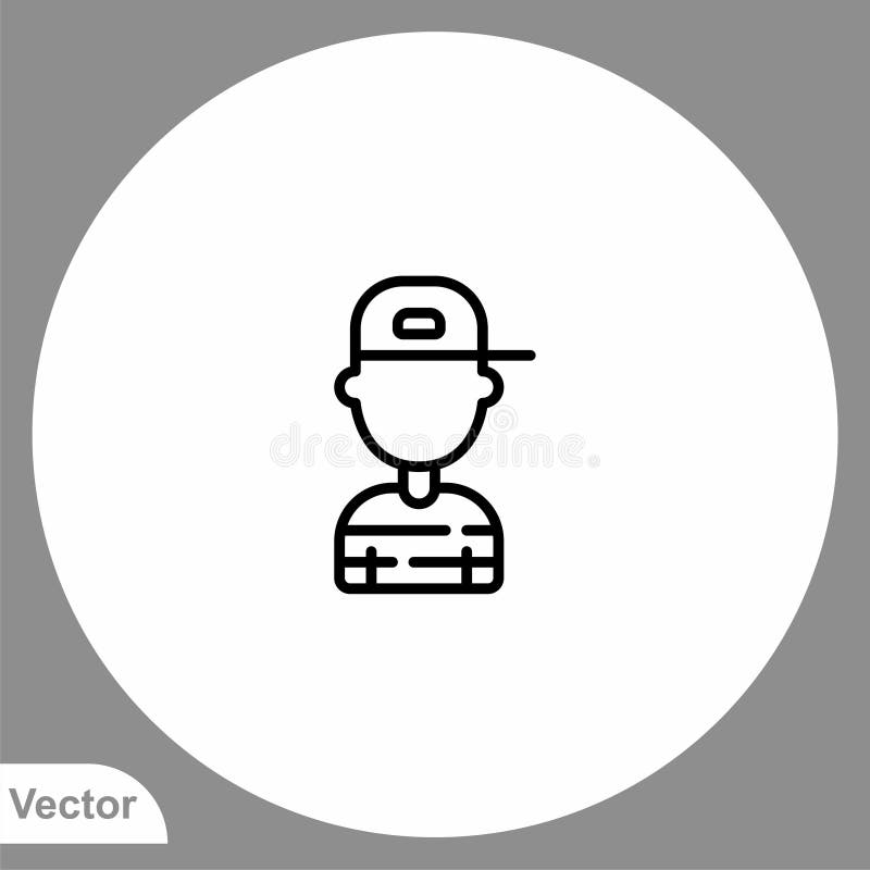 Boy Vector Icon Sign Symbol Stock Vector - Illustration of child, icon ...