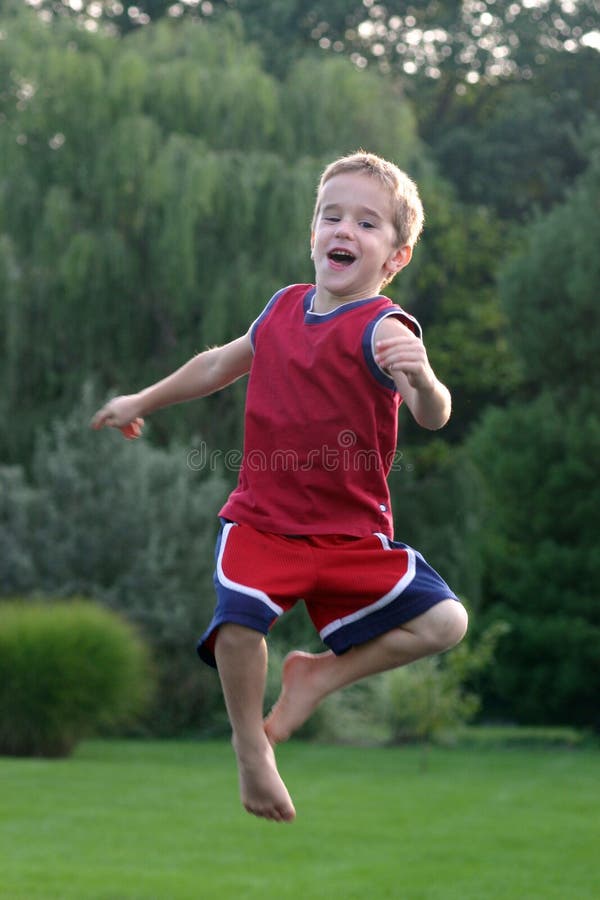 Boy Jumping stock photo. Image of children, male, offspring - 1213104