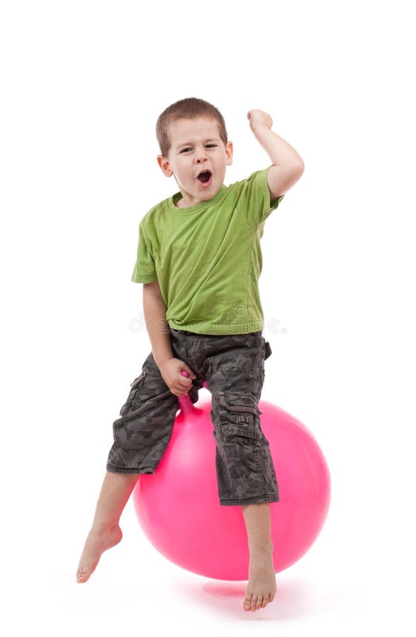 Boy jumping stock image. Image of color, exhilarated - 18035553