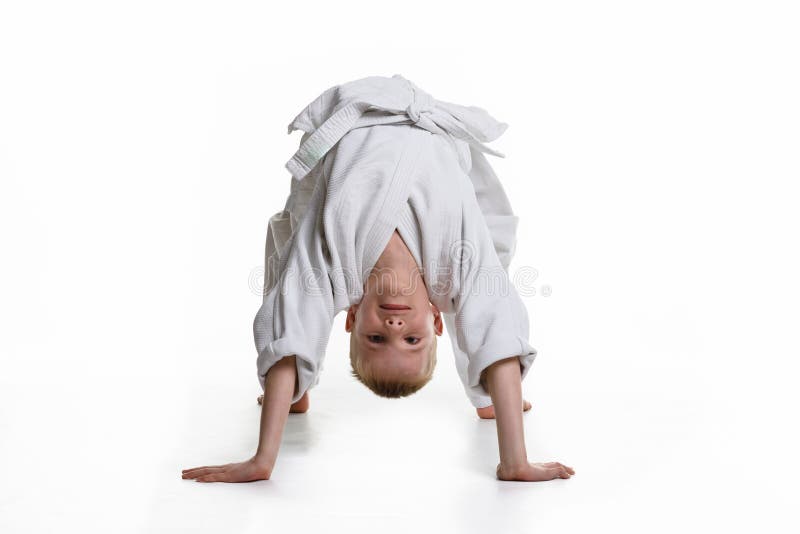 A Boy in a Kimono Made a Reception Bridge Stock Photo - Image of kimono ...