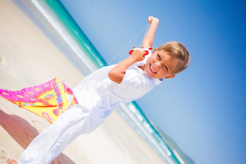 Boy with kite stock image. Image of happy, cheerful, kite - 49933015
