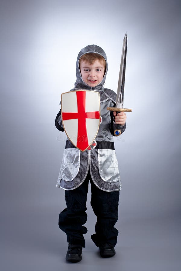 Boy Knight stock photo. Image of dress, stand, knight - 13816350