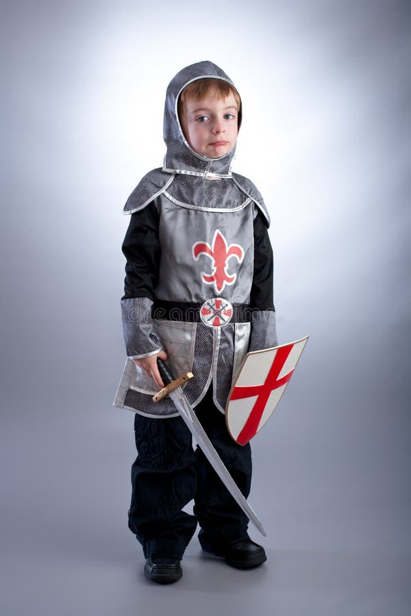 Boy Knight stock image. Image of fancy, shine, george - 13816385