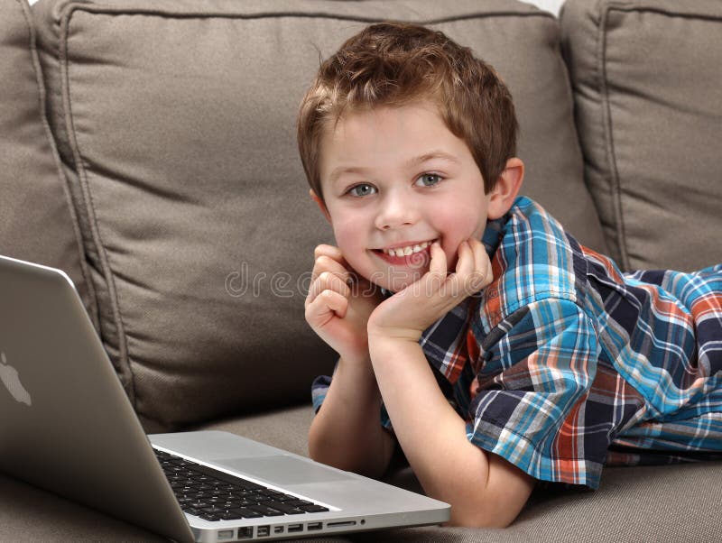 Boy with laptop stock photo. Image of fresh, look, cute - 18484884