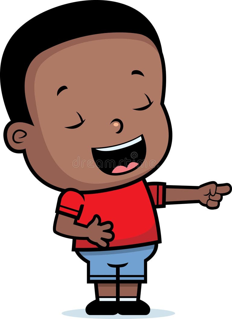 Cartoon Little Boy Laughing Pointing Stock Illustrations – 100 Cartoon ...
