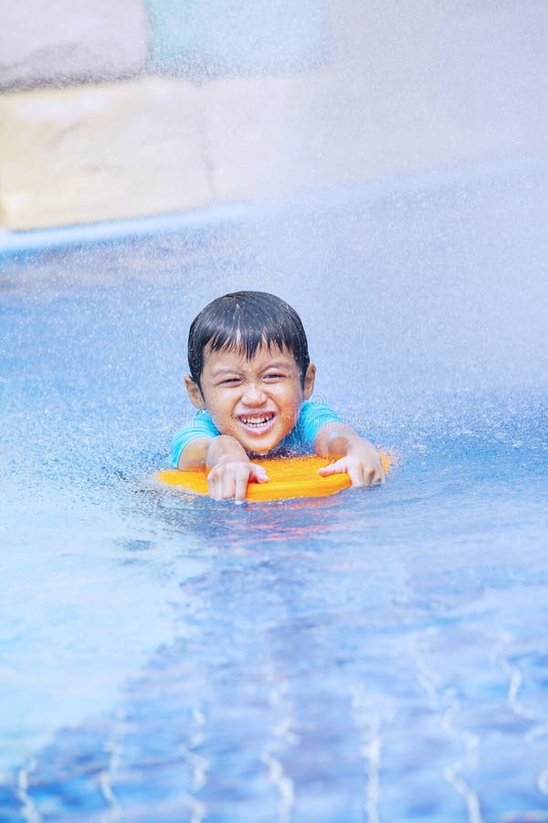 Asian Boy Learn To Swimming Stock Photos - Free & Royalty-Free Stock ...