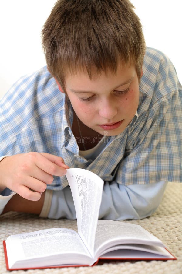Boy Learning On The Floor Picture. Image: 3841696