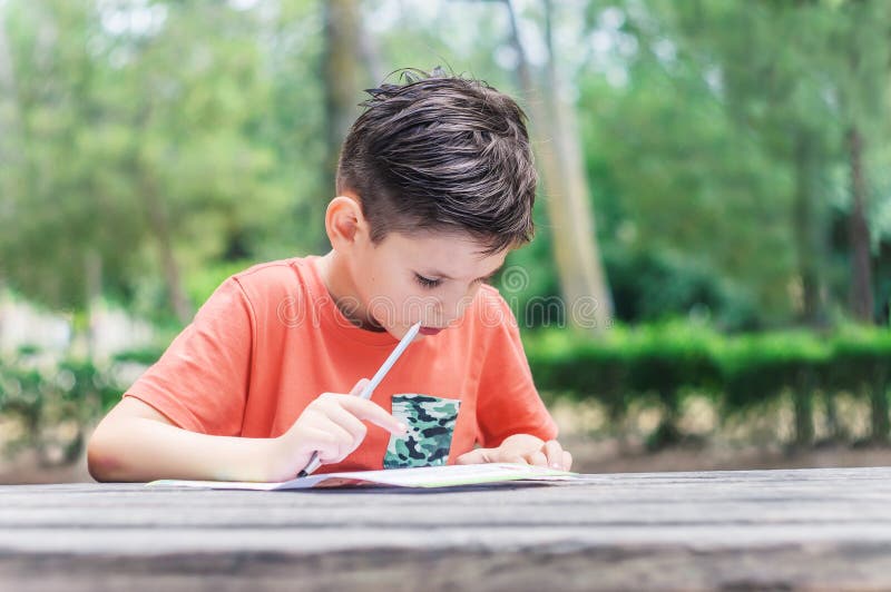 140+ School boy write Free Stock Photos - StockFreeImages