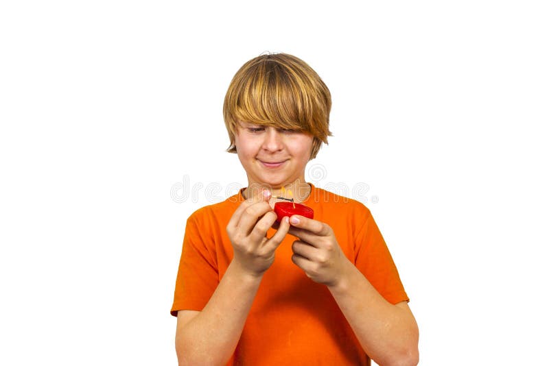 Boy Likes To Play with Matches Stock Image - Image of enlightment ...