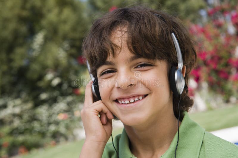 Boy Listening Music stock photo. Image of child, lifestyle - 29662520