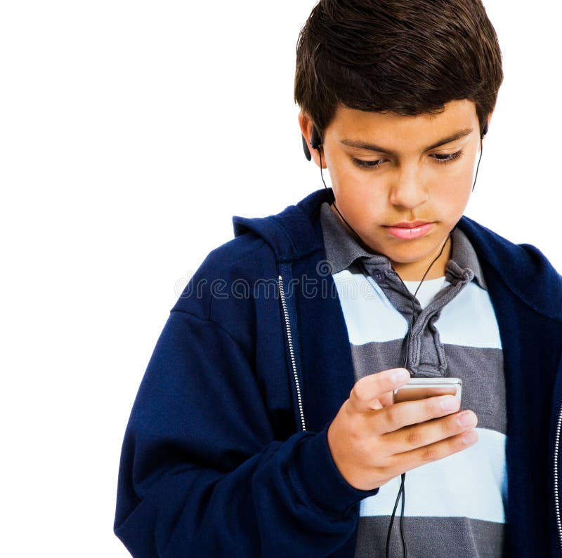 Boy Listening To Music stock photo. Image of music, leisure - 9033624