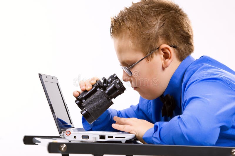 5,443 Boy Looking Computer Screen Stock Photos - Free & Royalty-Free ...