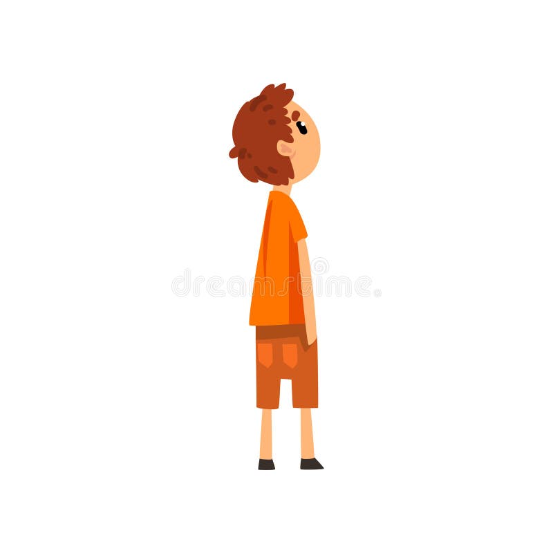 Side View Boy Cartoon Stock Illustrations – 3,680 Side View Boy Cartoon ...
