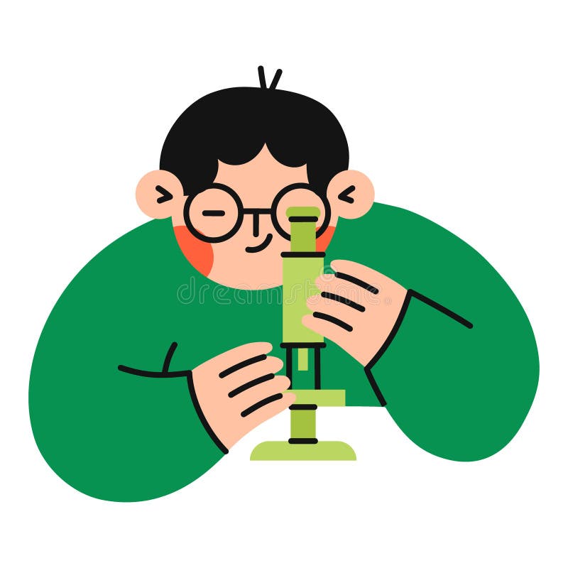 Boy Cartoon Microscope Stock Illustrations – 596 Boy Cartoon Microscope ...
