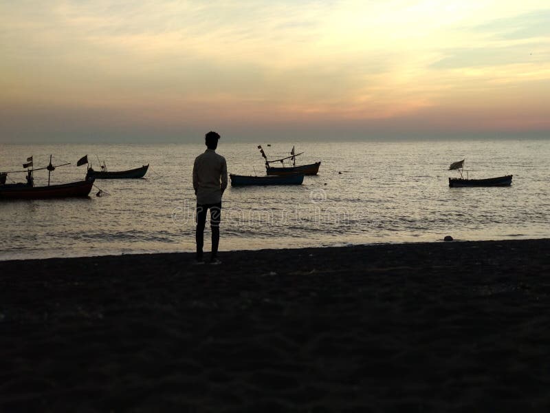 Boy Looking for the Peace editorial stock photo. Image of finding ...