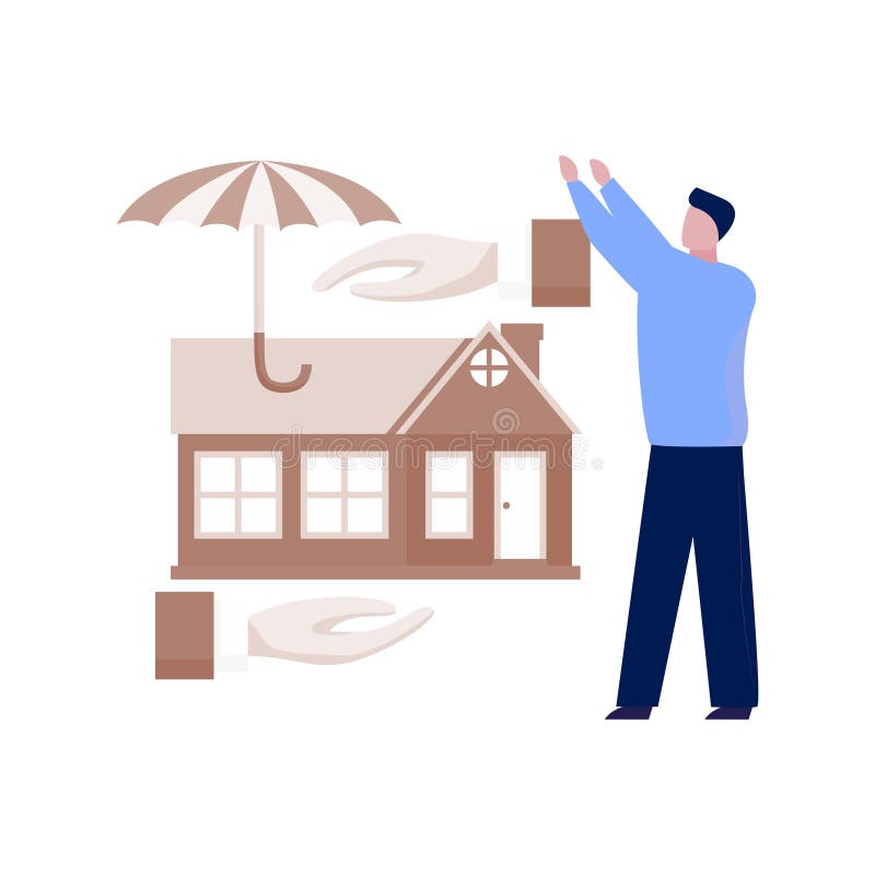 The Boy is Looking at the Support of the House Stock Illustration ...