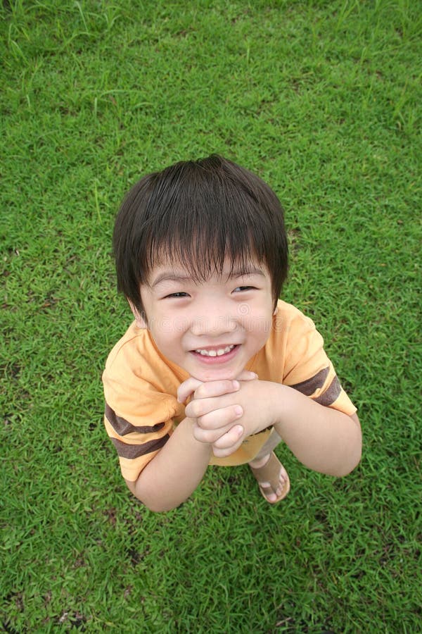 Boy looking up stock image. Image of happiness, joyful - 885209