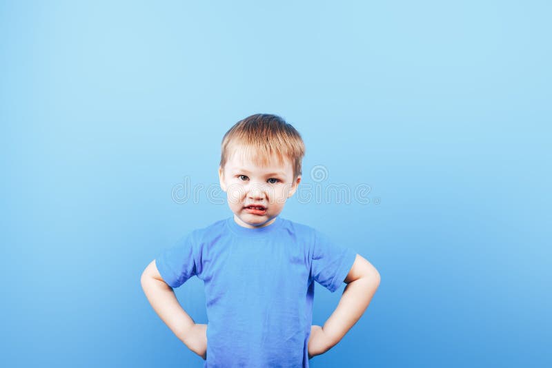 Boy looking up angry stock photo. Image of male, portrait - 173606106