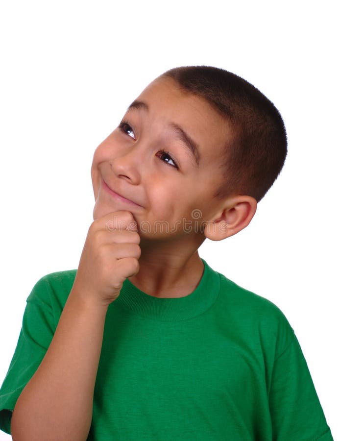 Boy looking up in wonder stock photo. Image of child, aspiring - 7090090